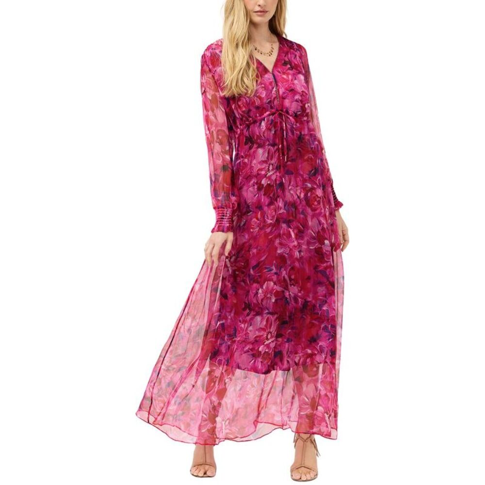 Johnny Was | Dresses | Johnny Was Womens Odessa Silk Maxi Dress Pink ...